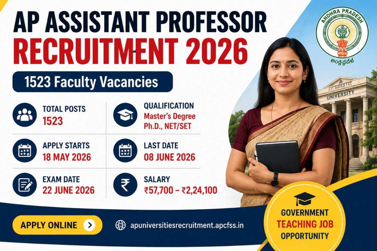 Big Opportunity AP Assistant Professor Recruitment 2026 Apply Online ...